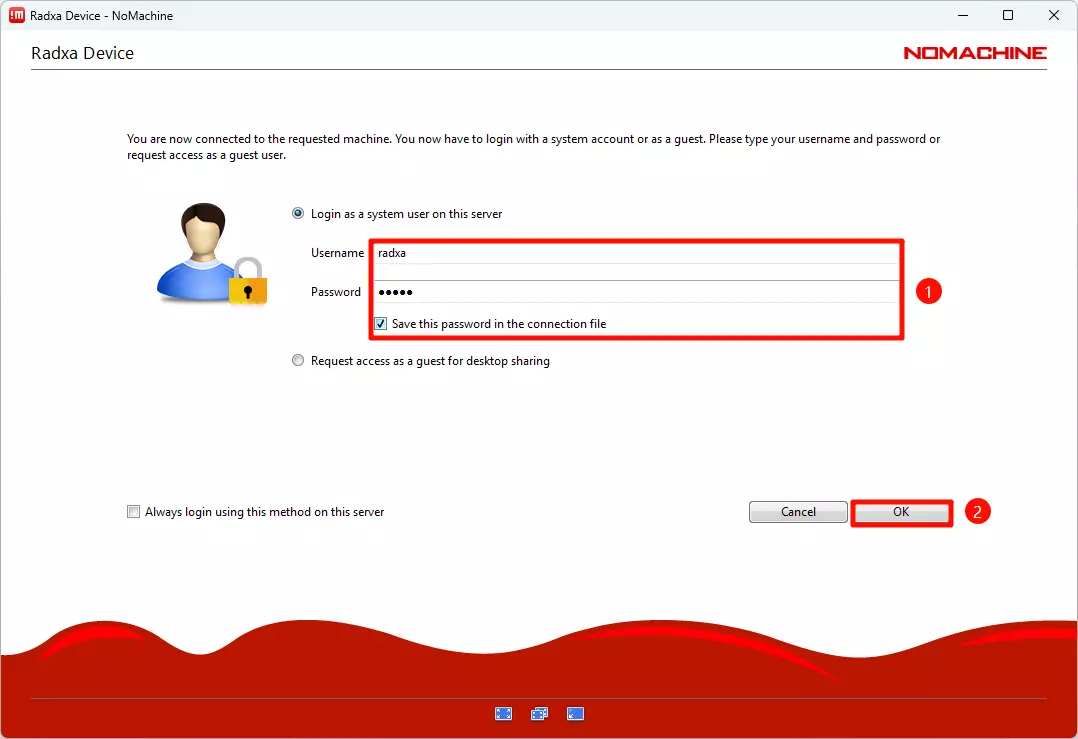 NoMachine 登录 | Radxa Docs